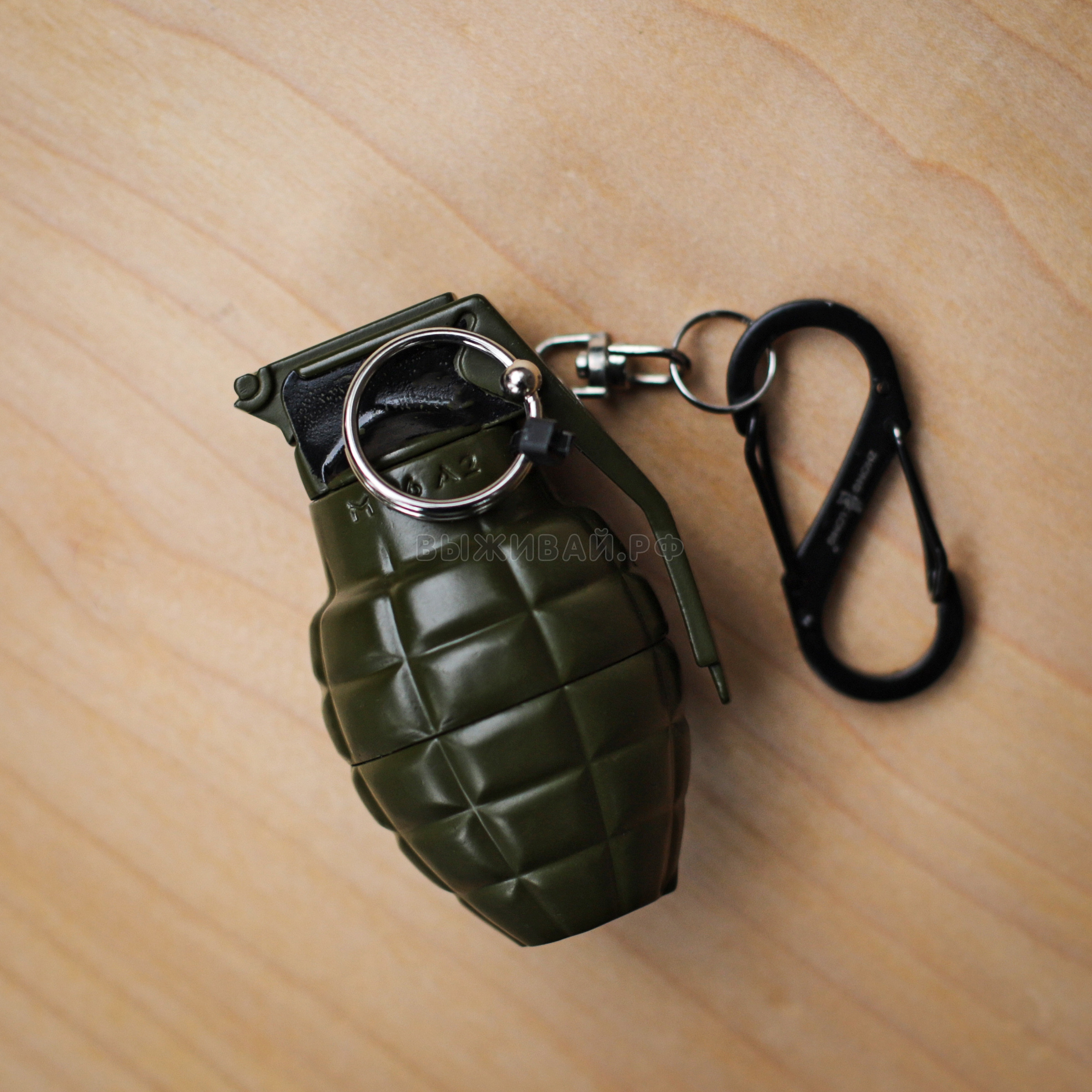 Зажигалки USB, бензиновые, импульсные: Зажигалка брелок Граната Ф1 ...